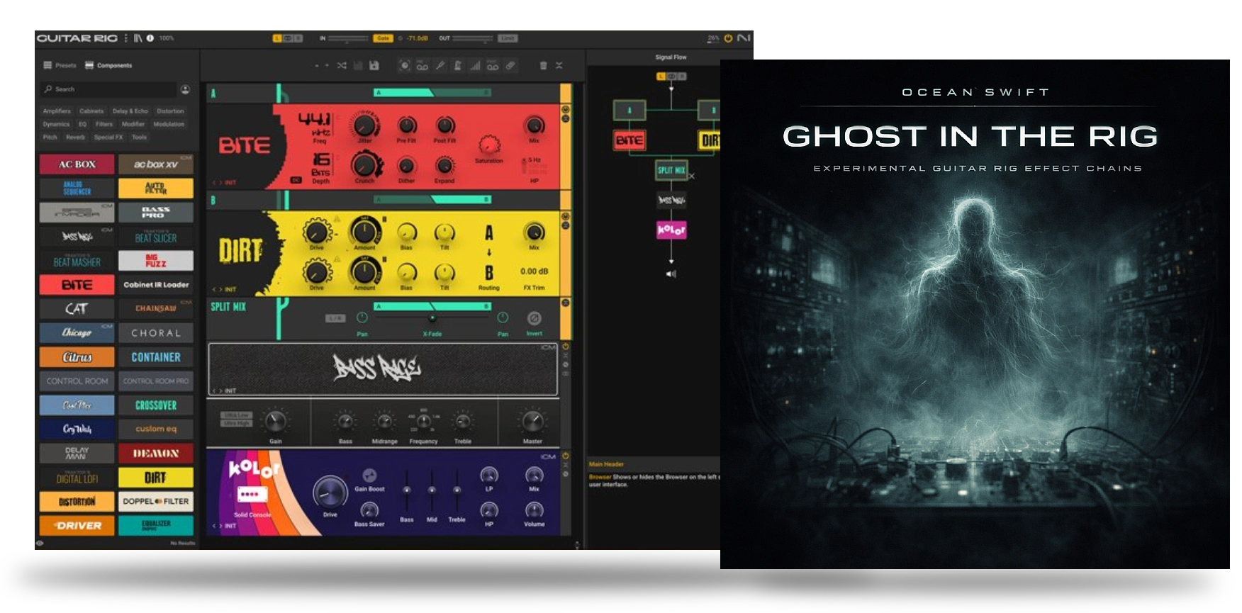 Ghost In The Rig - Guitar Rig 7 Presets - Ocean Swift Synthesis